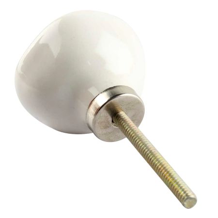 White Ceramic Wardrobe Knob Online
